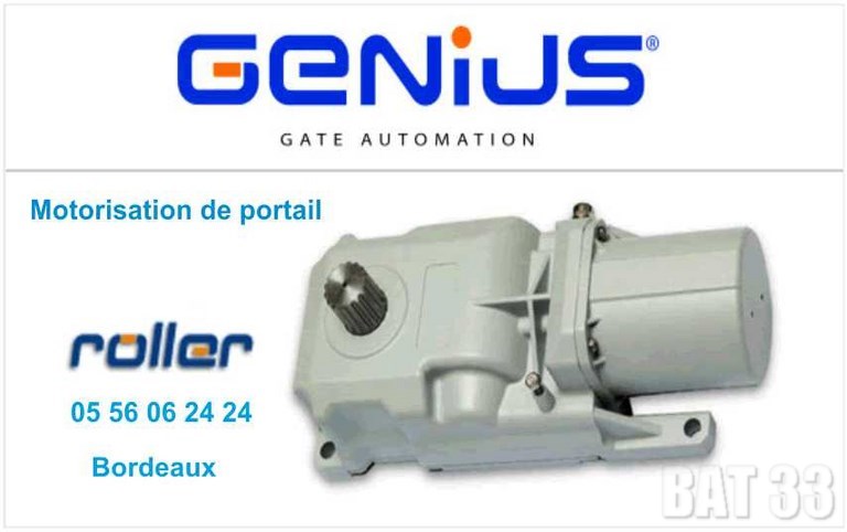 Moteur Genius Bordeaux portail coulissant ou à battants Gironde